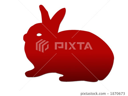 red, rabbit, chinese zodiac - Stock Illustration [1870673] - PIXTA