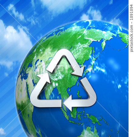 Eco · Recycle Mark / Global Environment - Stock Illustration [1891894 ...