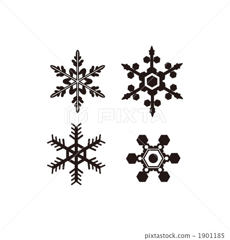 Snow crystal illustration - Stock Illustration [1901185] - PIXTA