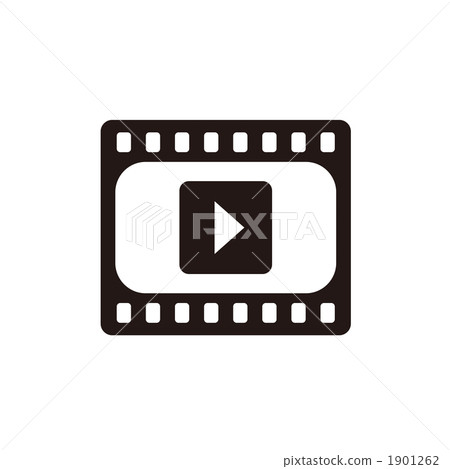 Pictogram of play button - Stock Illustration [1901262] - PIXTA
