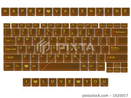 Keyboard type chocolate - Stock Illustration [1920057] - PIXTA