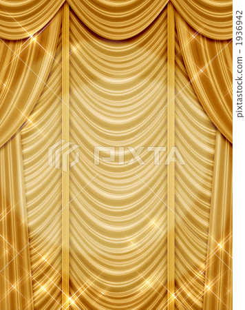 Gold curtain - Stock Illustration [1936942] - PIXTA