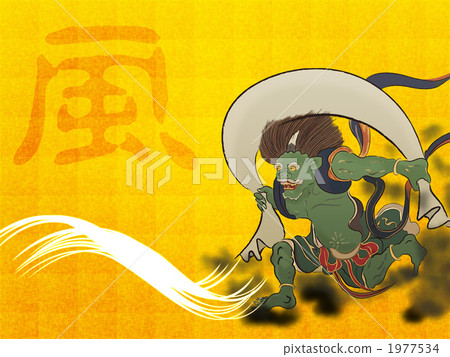 Fujin Raijin painting - Stock Illustration [1977534] - PIXTA