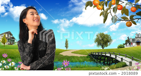 女人_k _ 340041-插圖素材 [2018089] - PIXTA圖庫