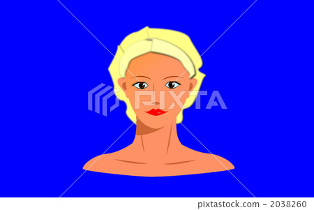 Female Bust Up Illustration / 01 - Stock Illustration [2038260] - PIXTA
