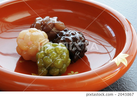 namagashi, cloth dyed in a dappled pattern,... - Stock Photo [2043867 ...