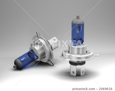 Automotive bulb H4 high color temperature bulb... - Stock Illustration ...