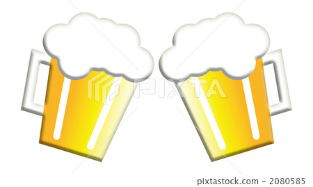 cheers, alcohol, draft beer - Stock Illustration [2080585] - PIXTA