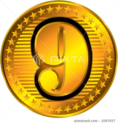 Gold medal 9 - Stock Illustration [2097657] - PIXTA