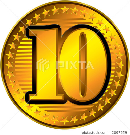 Gold medal 10 - Stock Illustration [2097659] - PIXTA