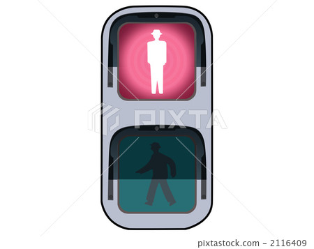 Pedestrian only signal - Stock Illustration [2116409] - PIXTA