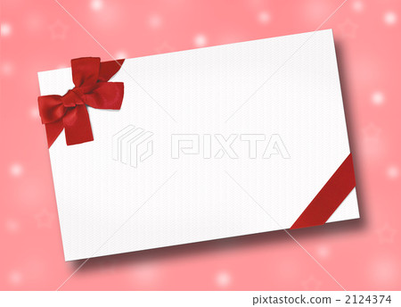 Red ribbon message card - Stock Illustration [2124374] - PIXTA