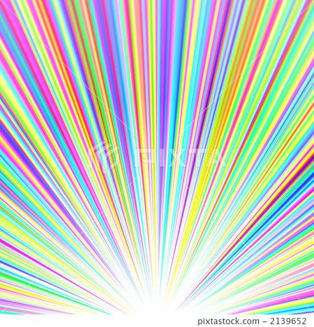 Rainbow-colored radiation - Stock Illustration [2139652] - PIXTA