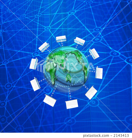 Personal computer · Internet network - Stock Illustration [2143413] - PIXTA