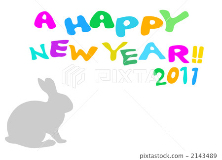 2011 rabbit postcard - Stock Illustration [2143489] - PIXTA