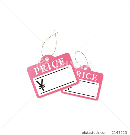Illustration of a pink price tag - Stock Illustration [2145223] - PIXTA
