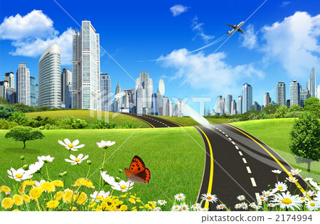 Building road _k _ 423463 - Stock Illustration [2174994] - PIXTA