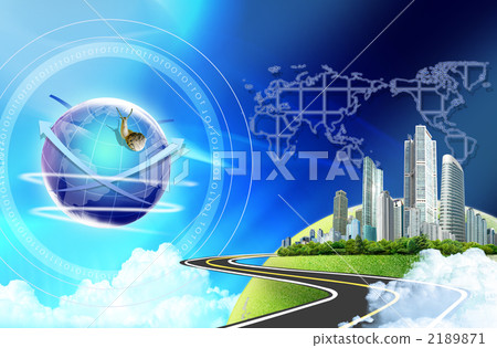 Earth effect _k _ 409 388 - Stock Illustration [2189871] - PIXTA