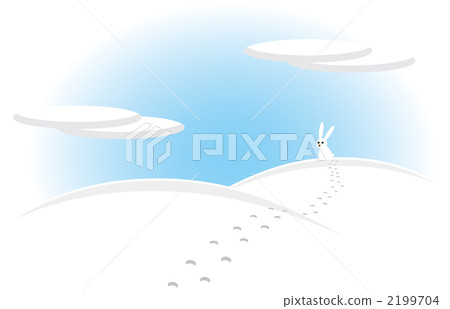 Snow rabbit - Stock Illustration [2199704] - PIXTA