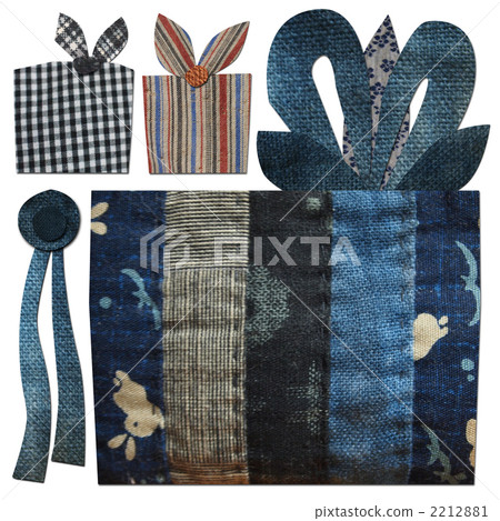 collage, indigo dye, patchwork - Stock Illustration [2212881] - PIXTA