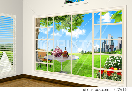 window, windows, table - Stock Illustration [2226161] - PIXTA