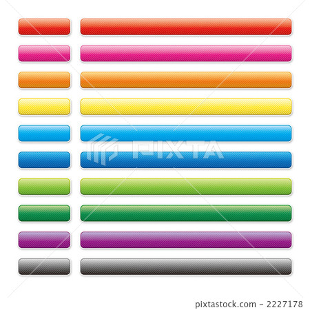 Colorful buttons and title bars - Stock Illustration [2227178] - PIXTA