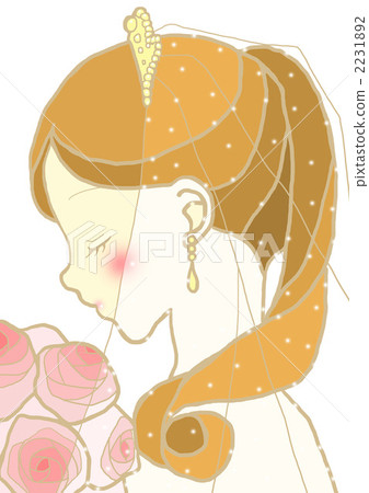 bride, side view, female - Stock Illustration [2231892] - PIXTA