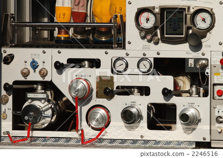 meter, operating panel, fire engine - Stock Photo [2246516] - PIXTA