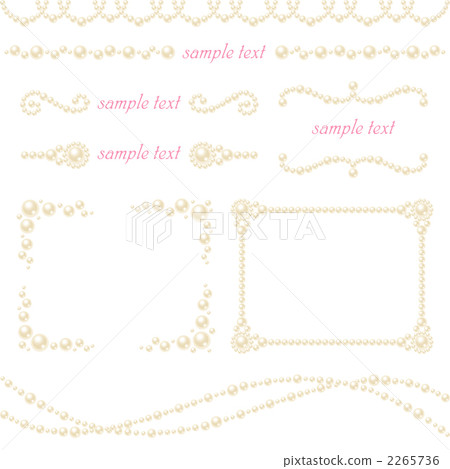 Pearl advertisement decoration - Stock Illustration [2265736] - PIXTA