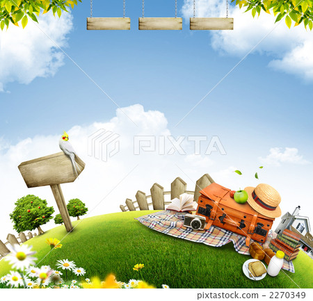 Spring excursion _k_712522 - Stock Illustration [2270349] - PIXTA
