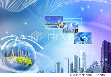 Internet_Net_city _k_436884 - Stock Illustration [2270830] - PIXTA