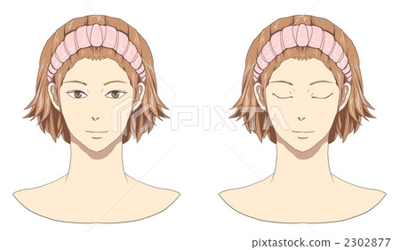 No makeup women - Stock Illustration [2302877] - PIXTA