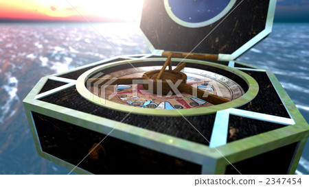 yacht race, compass, compasses - Stock Illustration [2347454] - PIXTA