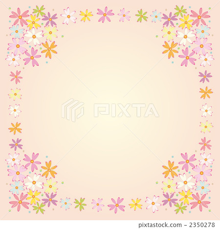 Flower mount _ warm color gradation - Stock Illustration [2350278] - PIXTA