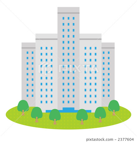 high rise housing, high-rise apartment... - Stock Illustration [2377604 ...