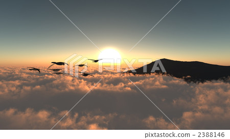 sunset, sunrise, sunup - Stock Illustration [2388146] - PIXTA
