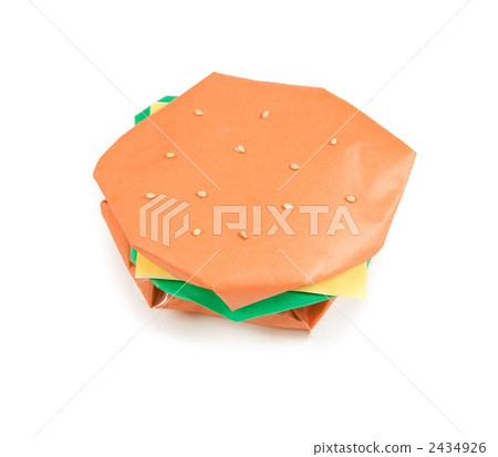 Hamburger made with Origami - Stock Photo [2434926] - PIXTA