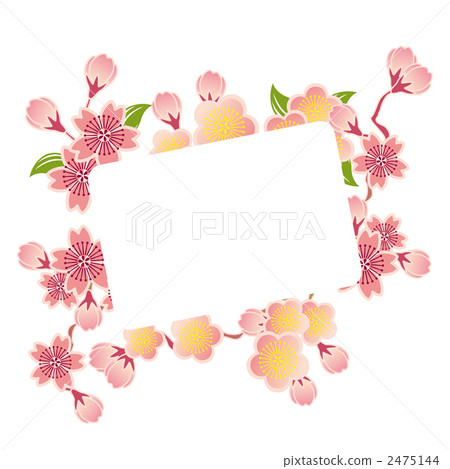 Cherry tree frame - Stock Illustration [2475144] - PIXTA