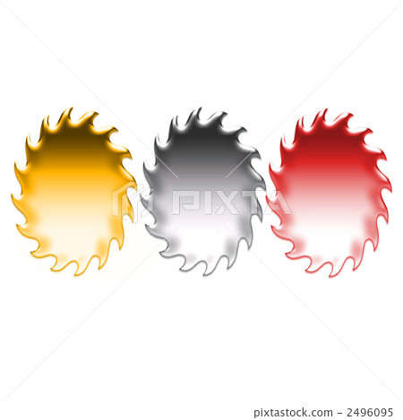 Symbol set of metal - Stock Illustration [2496095] - PIXTA