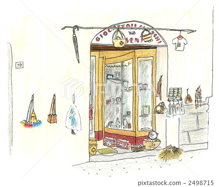 general store, store, illustration - Stock Illustration [2498715] - PIXTA