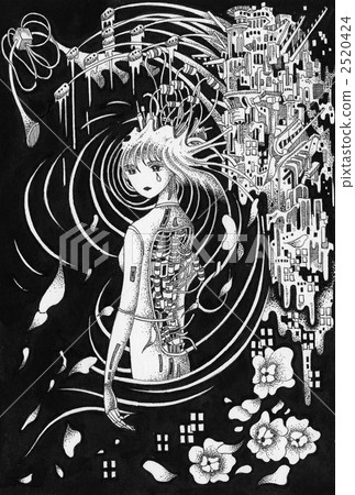 Robot's tears - Stock Illustration [2520424] - PIXTA