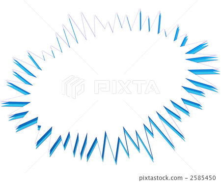 Jaggedly blown blue - Stock Illustration [2585450] - PIXTA