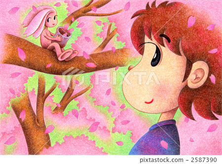 Cherry fairy - Stock Illustration [2587390] - PIXTA