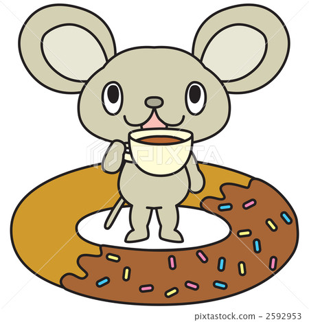 Mice and donuts - Stock Illustration [2592953] - PIXTA
