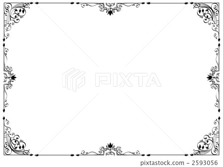 frame, decorative frame, side - Stock Illustration [2593056] - PIXTA
