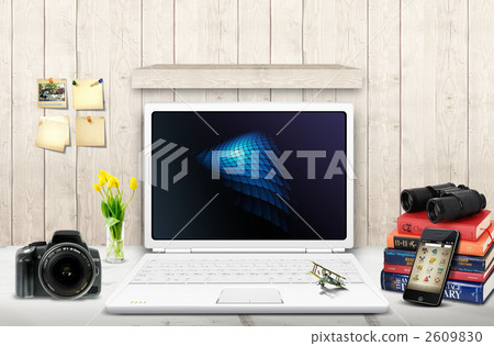 note-book, notebook, camera - Stock Illustration [2609830] - PIXTA