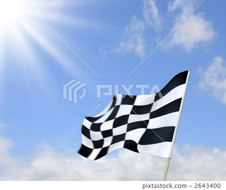 Flapper checkered flag - Stock Illustration [2643400] - PIXTA