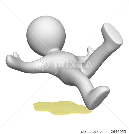 fall down, fall over, tumble - Stock Illustration [2646055] - PIXTA