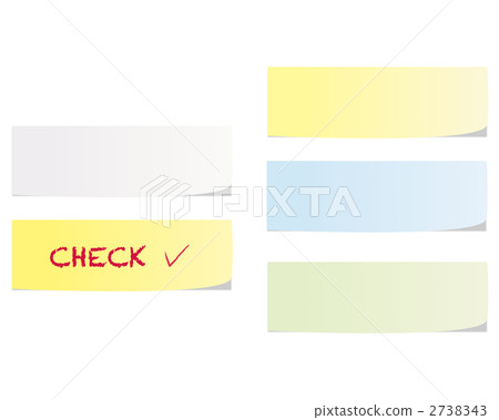 label, post-it, sticky note - Stock Illustration [2738343] - PIXTA