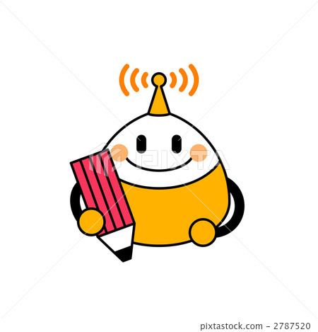 Icon Robot Pencil Character Mascot - Stock Illustration [2787520] - PIXTA